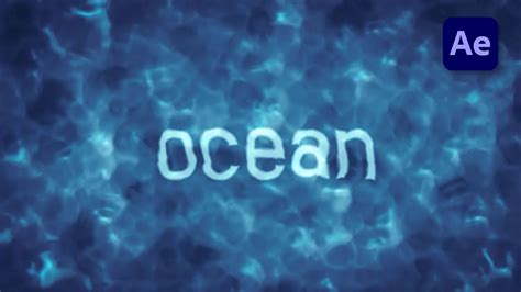 How To Create Realistic Water In After Effects Tutorial