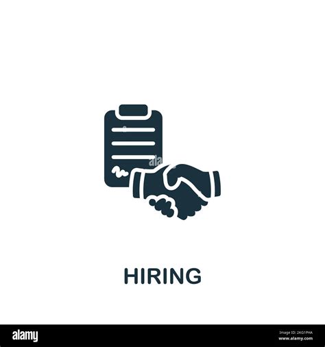 Hiring Icon Simple Line Element Recruitment Symbol For Templates Web
