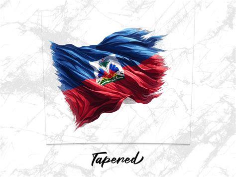 Haiti Flag Art Haitian Pride Digital Download Caribbean Country