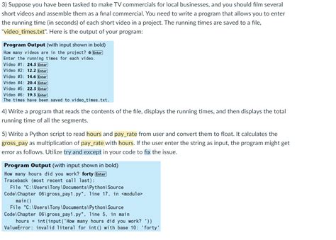 Solved 3 Suppose You Have Been Tasked To Make Tv