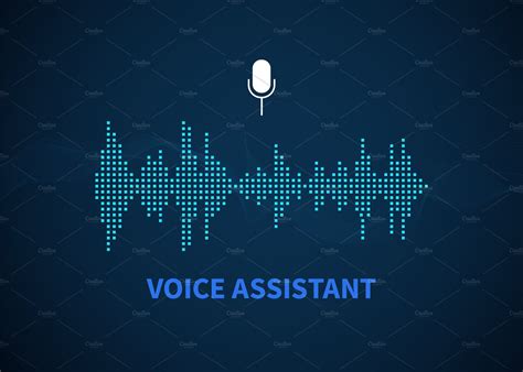 Voice Assistant Color Sound Recogni Pre Designed Illustrator