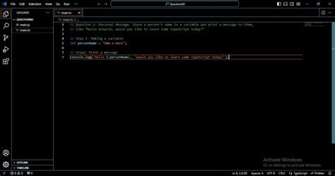 Umm E Hani On Linkedin Typescript Codingchallenge Learningjourney 100daysofcode