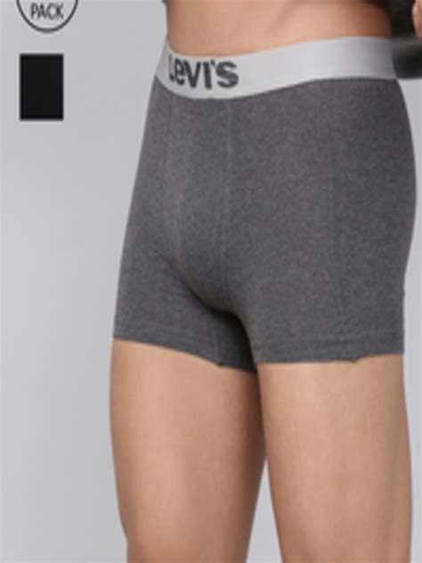 Buy Levis Men Pack Of 2 Solid Cotton Stretch Ultrasoft Waistband
