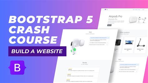 Bootstrap 5 Crash Course Build A Website In Bootstrap Youtube