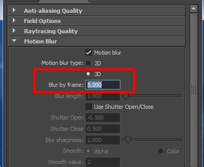 Quick Tip Rendering With Motion Blur In Maya