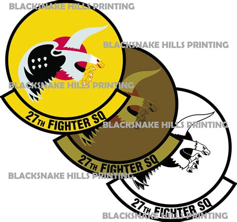 27th Fighter Squadron Patch Vector Image Files Ai Pdf Eps And Svg Formats Plus High Res