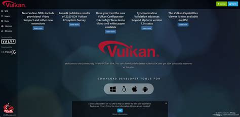Vulkan开发环境配置 Win10vs2019 源码巴士