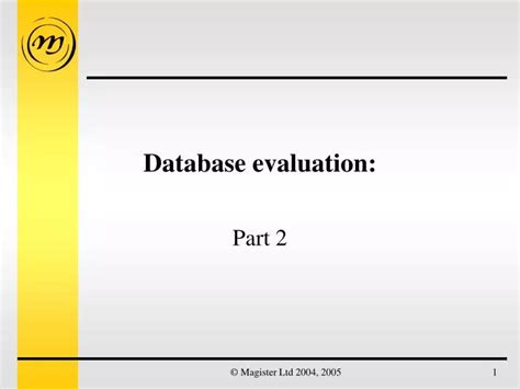 Ppt Database Evaluation Powerpoint Presentation Free Download Id