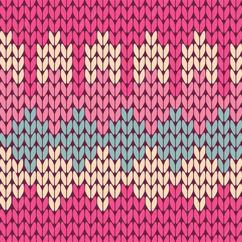 Premium Vector Knitting Vector Pattern Colorful Texture Seamless