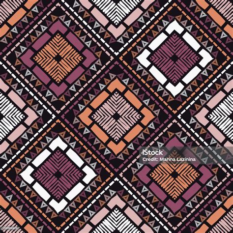 민족 보헤미안 완벽 한 패턴입니다 패치워크 텍스처 길 쌈 0명에 대한 스톡 벡터 아트 및 기타 이미지 0명 걸레 고풍스런 Istock