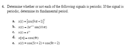 Solved Determine Whether Or Not Each Of The Following Chegg Com