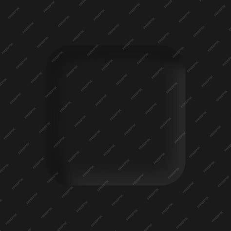 웹 디자인 응용 프로그램 Ui 등을 위한 Black Neumorphism 소프트 Ui 디자인 빈 단추 벡터 프리미엄 벡터