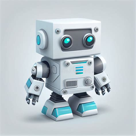 White Robot Chat Bot Artificial Intelligence Generative Ai Stock