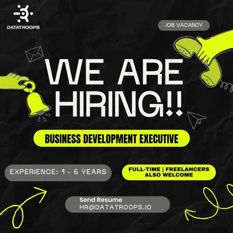 🚀 Were Hiring Business Development Executive Associate It Sales 🏢