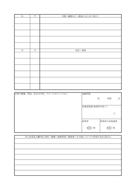 履歴書・無料excelテンプレート｜jis規格準拠形式・便利な入力補助付き Biz Nextテンプレート