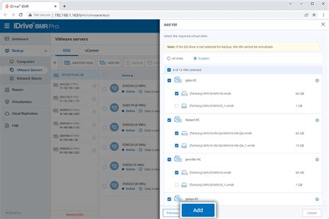 Faqs On Idrive® Bmr Vmware Backup And Restore