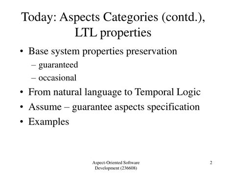 Ppt Aspect Oriented Software Development Aosd Tutorial 5 Powerpoint Presentation Id3601619