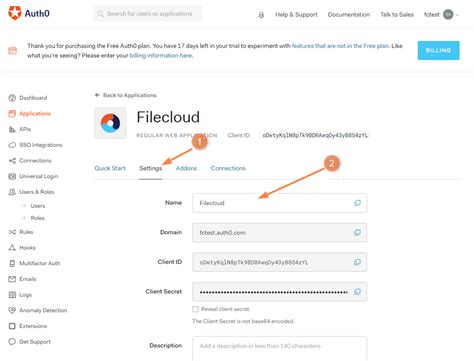 Integrate Auth0 Sso With Filecloud Filecloud Docs Server