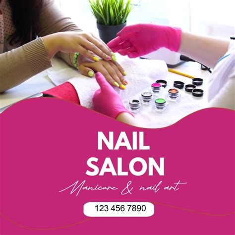 Nail Art Template Postermywall