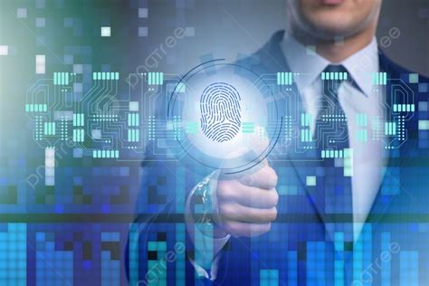the biometrics security access concept with fingerprint biometrics
