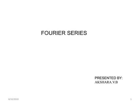 Fourier Transform Applicationpptx