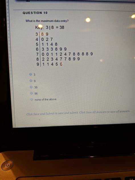 Solved Question 10 What Is The Maximum Data Entry Kty 318