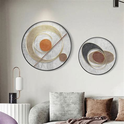 Round Circle Canvas Wall Decor