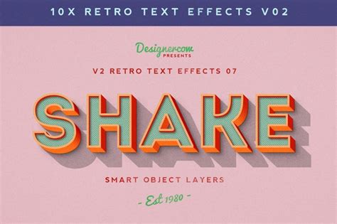 45 Best Retro Text Effects Styles Design Shack