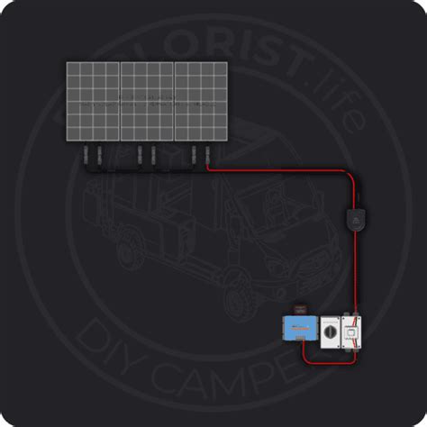 1000w Solar Charging Wiring Kit 5x 200w 12v Battery Bank
