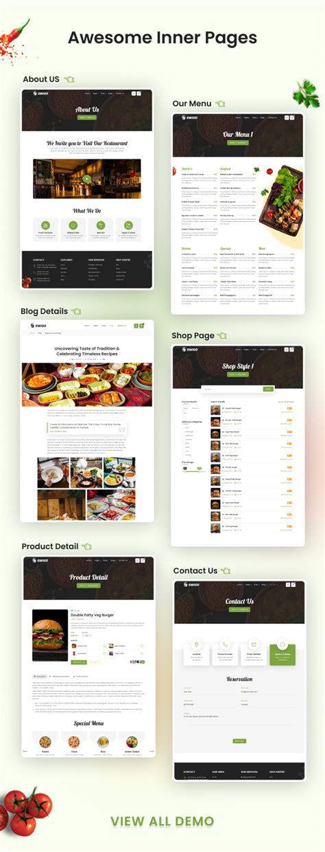 Swigo Fast Food And Restaurant React Tailwind Css Template Thememag