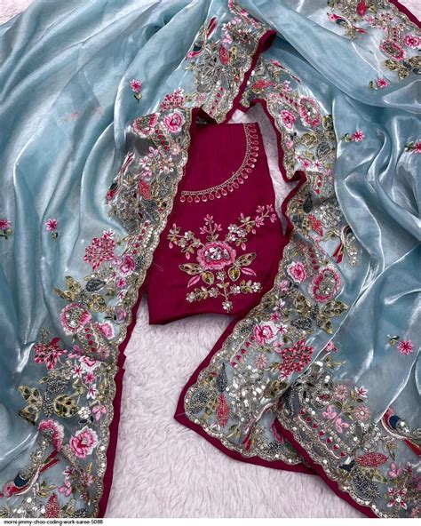 Morni Jimmy Choo Coding Work Saree 5088