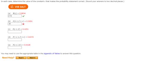 Solved In Each Case Determine The Value Of The Constant C