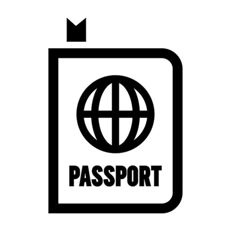 Premium Vector Passport Icon