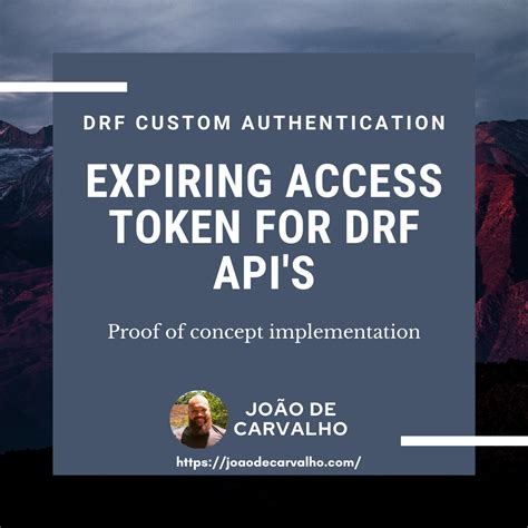 Drf Autenticação Customizada Com Tokens De Acesso Expiráveis