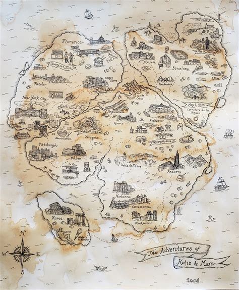 Custom Treasure Map Etsy