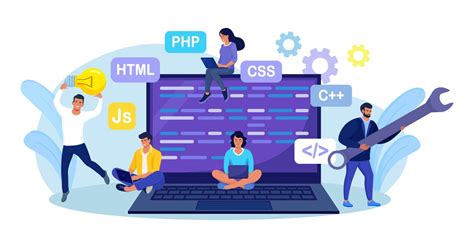 Developing Programming Coding Technologies Illustrations Ft Binary And Data Envato