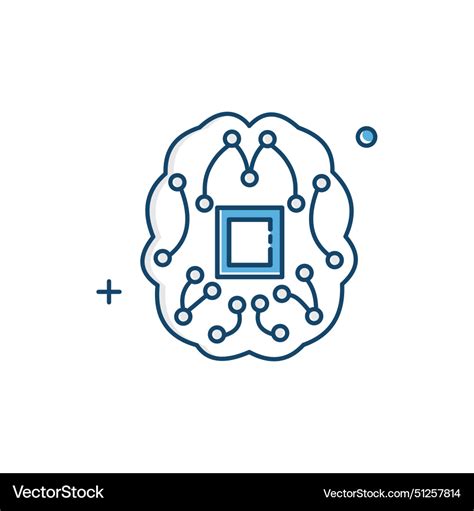 Ai Neural Networks Icon Design Royalty Free Vector Image