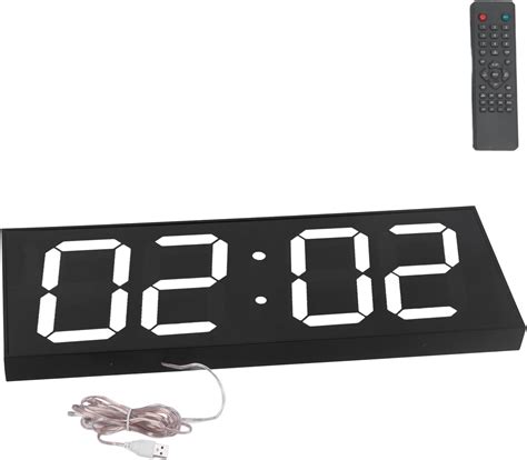 Amazon Com Doublesided LED Clock Stable Brightness Digital Electronic Clocks Plexi Glass