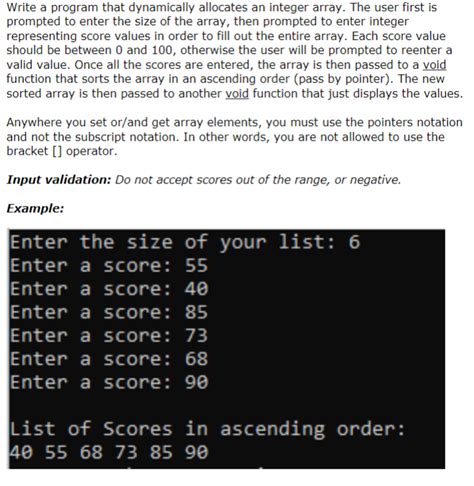 Solved Write A Program That Dynamically Allocates An Integer