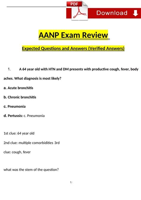 2025 2026 Aanp Exam Review Expected Questions And Answers 2025 2026 Verified Answers