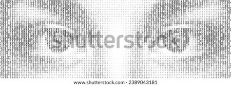 Halftone Letter Binary Code Pattern Forming Stock Vector Royalty Free 2389043181 Shutterstock
