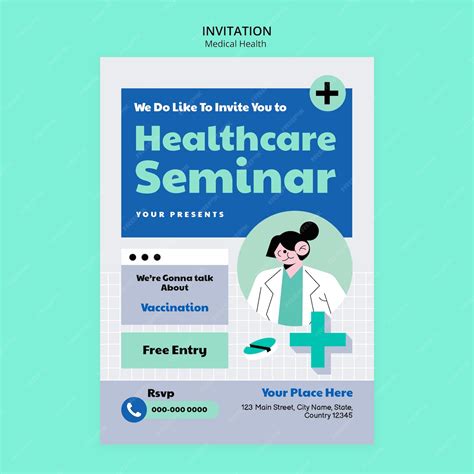 Free Psd Medical Health Invitation Template