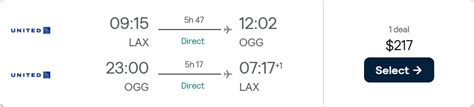 Non Stop From Los Angeles To Kahului Hawaii And Vice Versa For Only