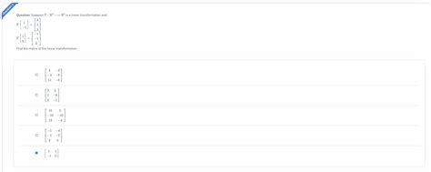 Solved Question 2 Question Suppose T R R Is A Linear Chegg Com