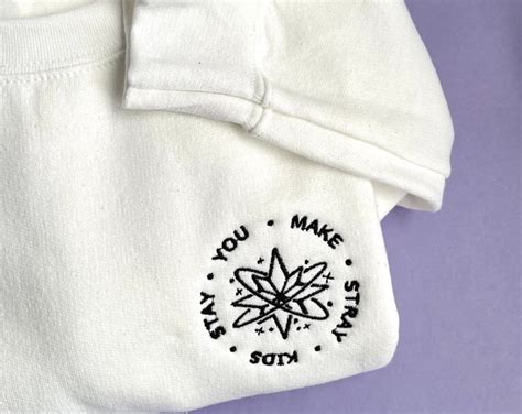 Skz Compass Embroidered Crewneck Sweatshirt Adult Unisex You Make