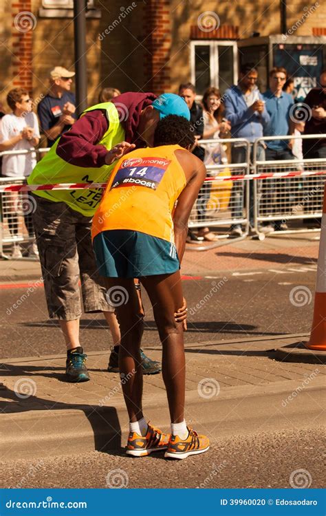 London Marathon Amanuel Mesel Editorial Image Image Of Amanuel