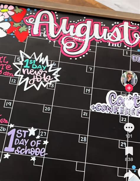 August Whiteboard Ideas