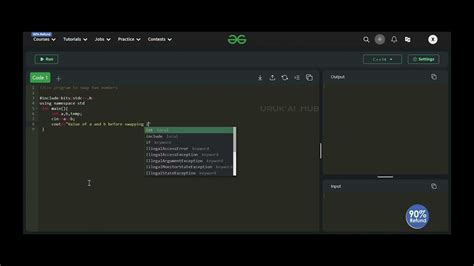 C Program To Swap Two Numbers C Dsa And Coding Clanguage Programming Dsa Coding