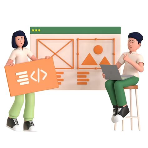 Premium Psd Wireframe Website Creative Development 3d