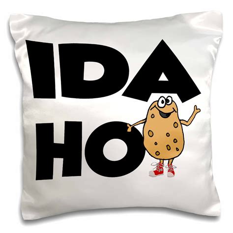 3drose Funny Cool State Of Idaho Wrap Around Text With Potato Man